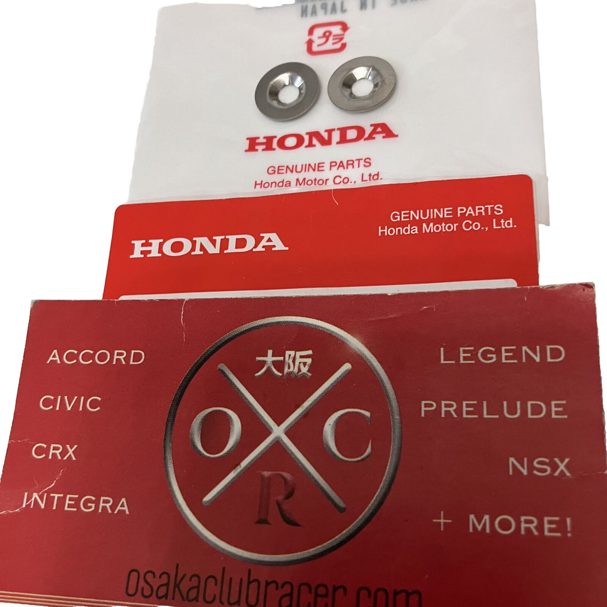 Genuine OEM Honda Emblem Push Nut Retainer Set 4MM NSX RSX Del Sol Int ...