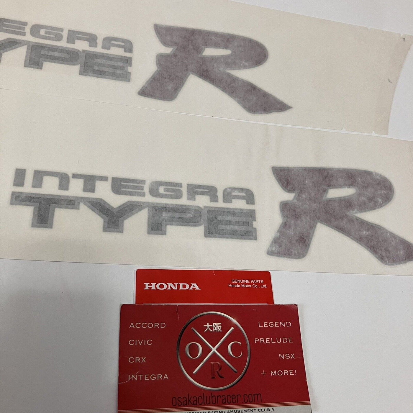 GENUINE OEM DC2 Acura Integra Type R Side Decal Set Silver Outline USD ...