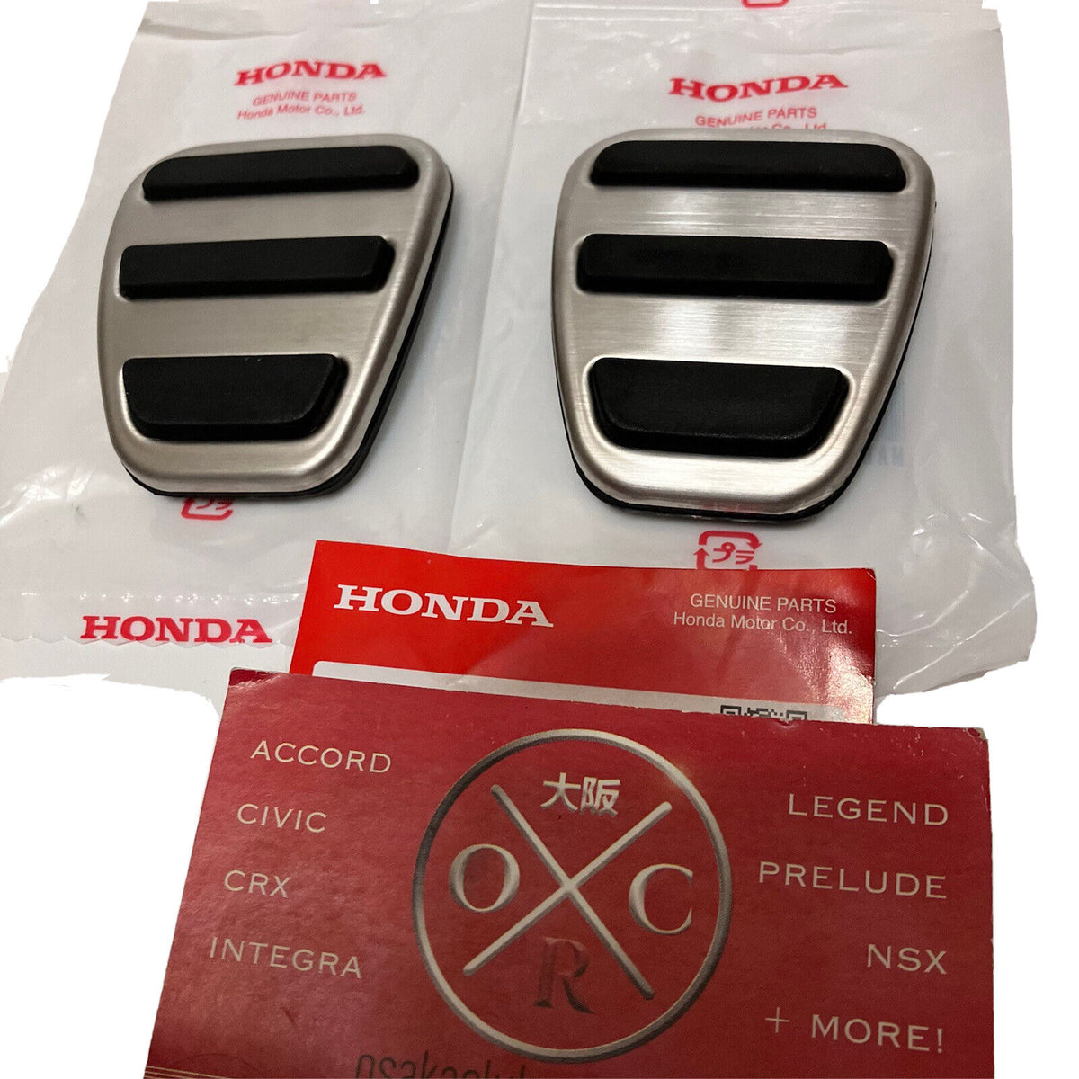Genuine OEM FL5 Honda Civic Type R Pedal Pad Covers Brake Clutch M/T 2 ...