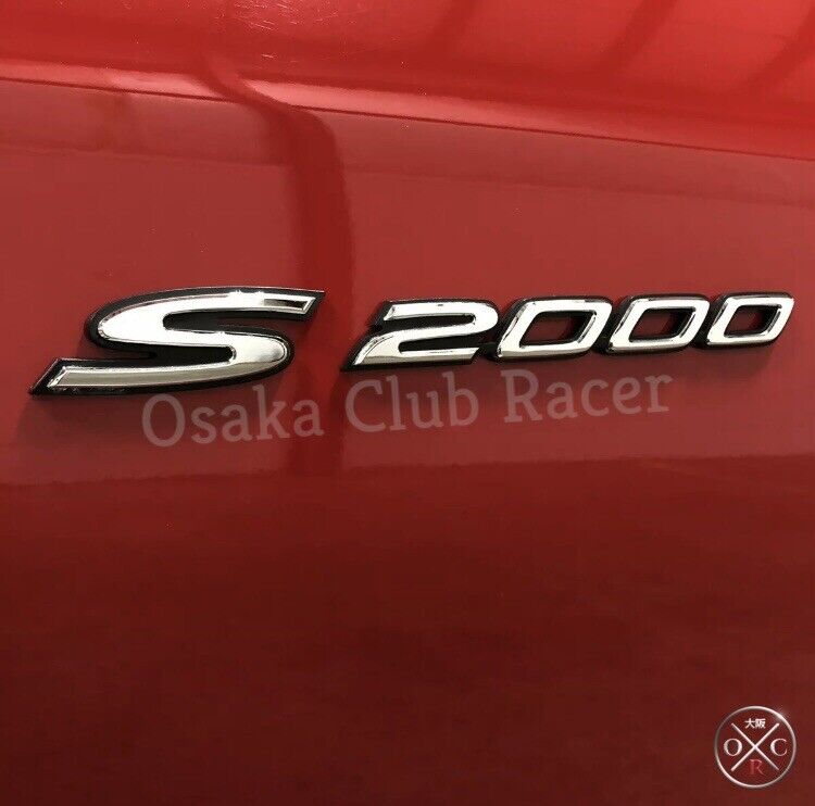 NEW OEM Honda S2000 Fender Emblem Side Silver/Chrome 00-09 AP1 AP2 01 ...
