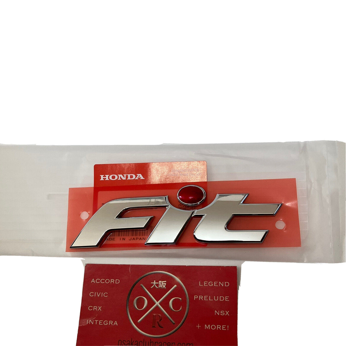 Genuine OEM 07-08 Honda Fit Rear Emblem Badge Red Dot New JDM GD1 GD2 ...