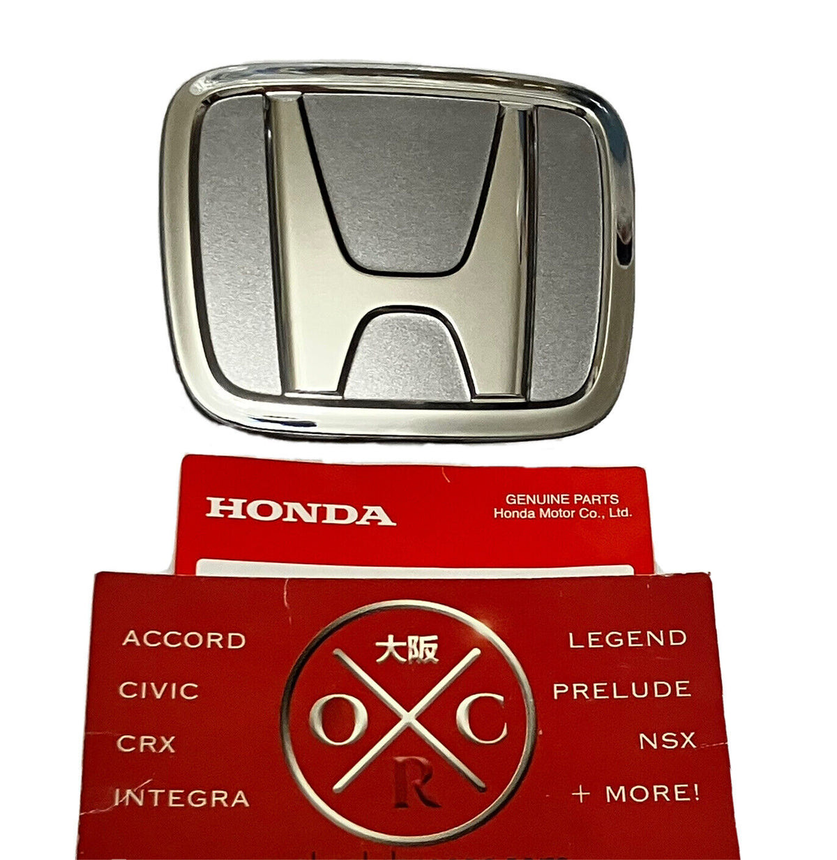 Genuine OEM ZE1 Honda Insight Front Emblem Hood Badge Silverstone Meta ...