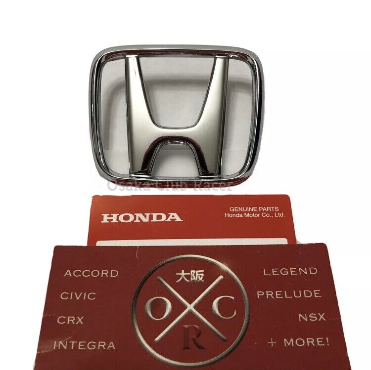 New OEM 97-01 Honda Prelude Front Emblem Hood Badge Genuine JDM USDM 9 ...